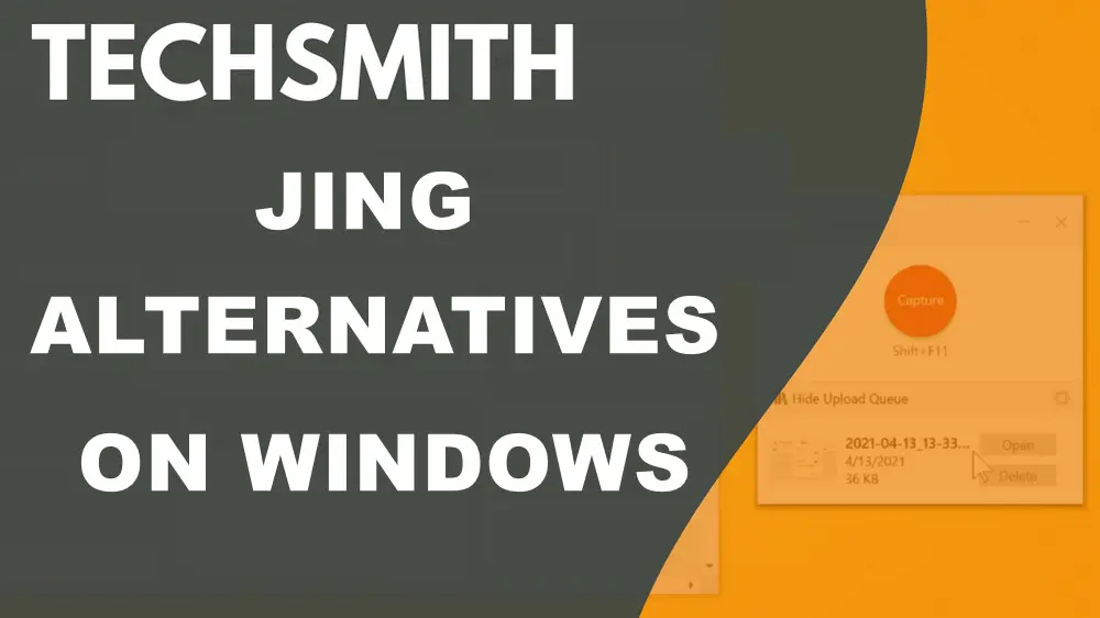 [2024] 5 Best Jing Alternatives for Screen Recording on Windows