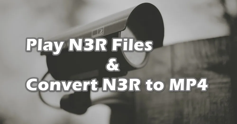 How to Play N3R Files and Convert Them to MP4?