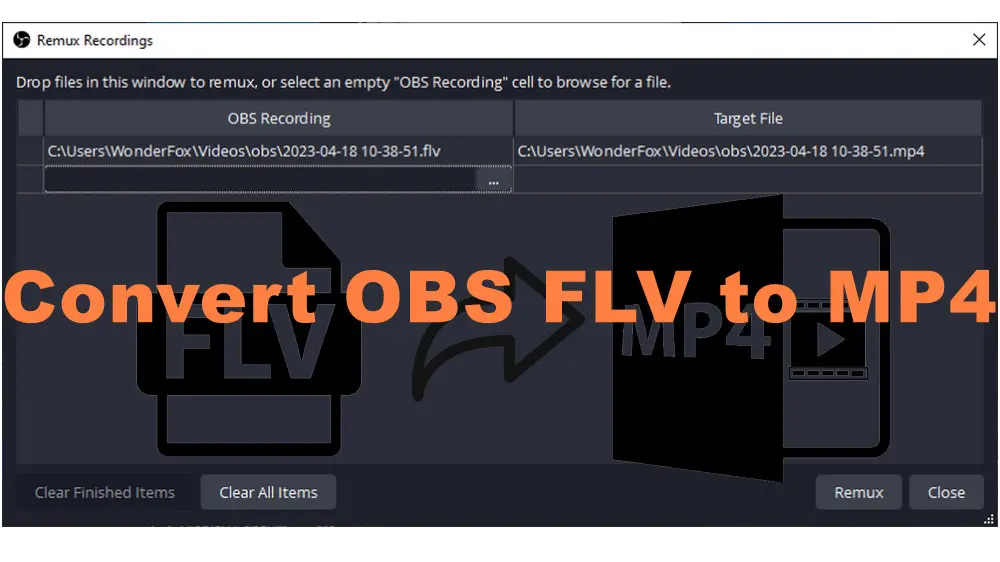 Easiest Way to Convert OBS FLV to MP4 on Windows