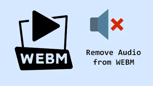 How to Remove Audio from WebM Files?
