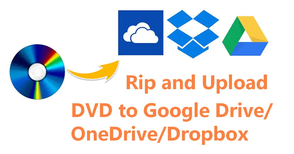 How to Upload DVD to Google Drive, OneDrive, and Dropbox?